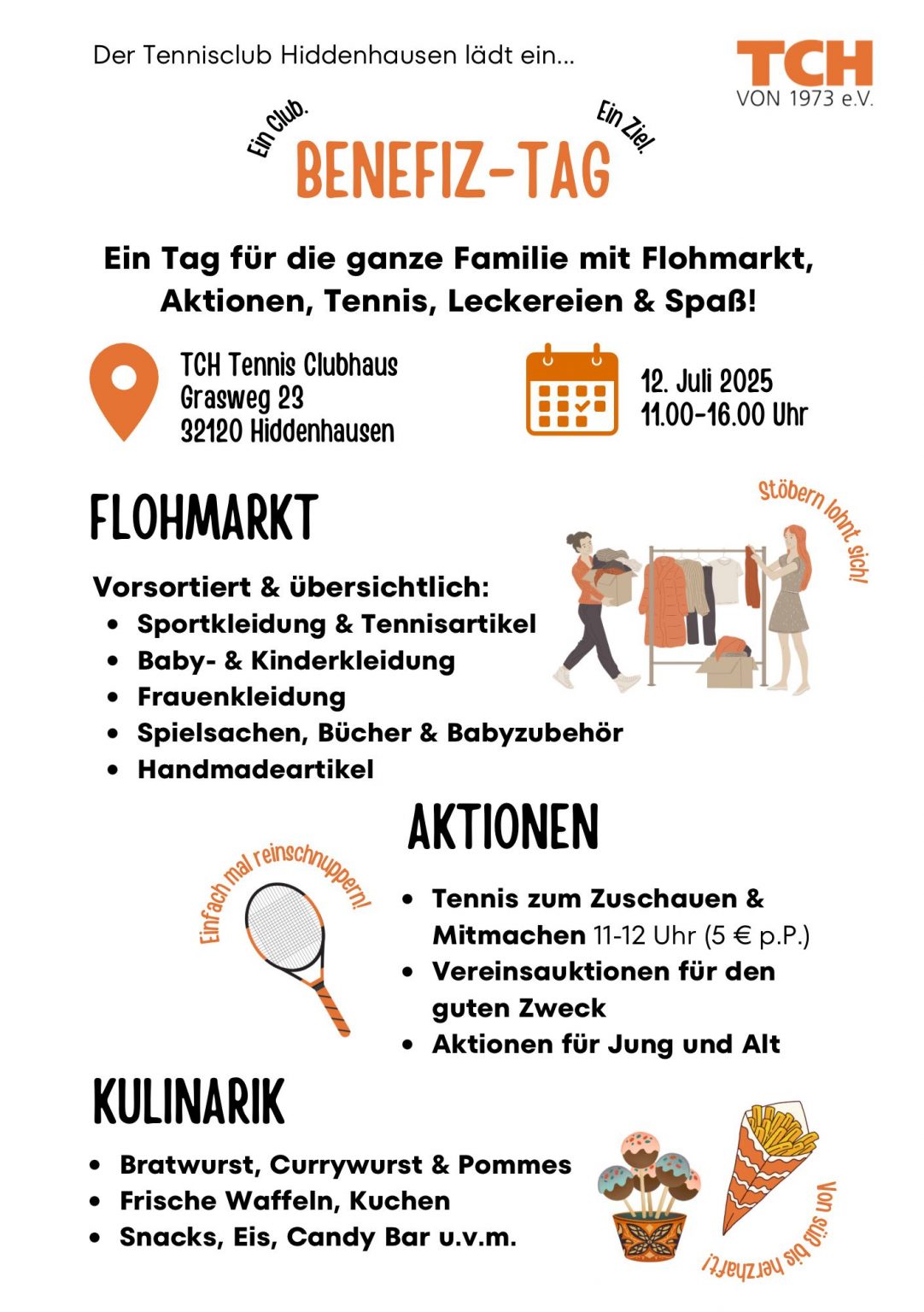 Der TCH lädt zum Benefiz-Tag am 12. Juli 2025 ein – TC Hiddenhausen